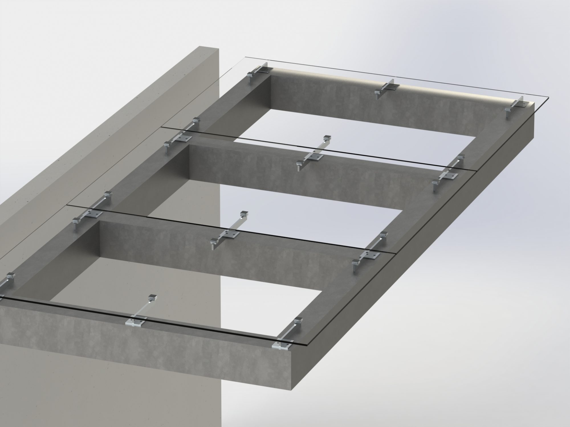 GBA Slimline spider fitting glass canopy image | KOHL